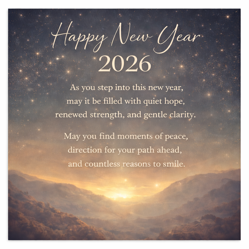 New Year 2026 – Animated Greeting Card (MP4) – Cardsmiths